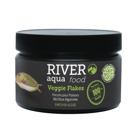 River Aqua Reef Veggie Flakes – Vegetarian flakes for marine fish